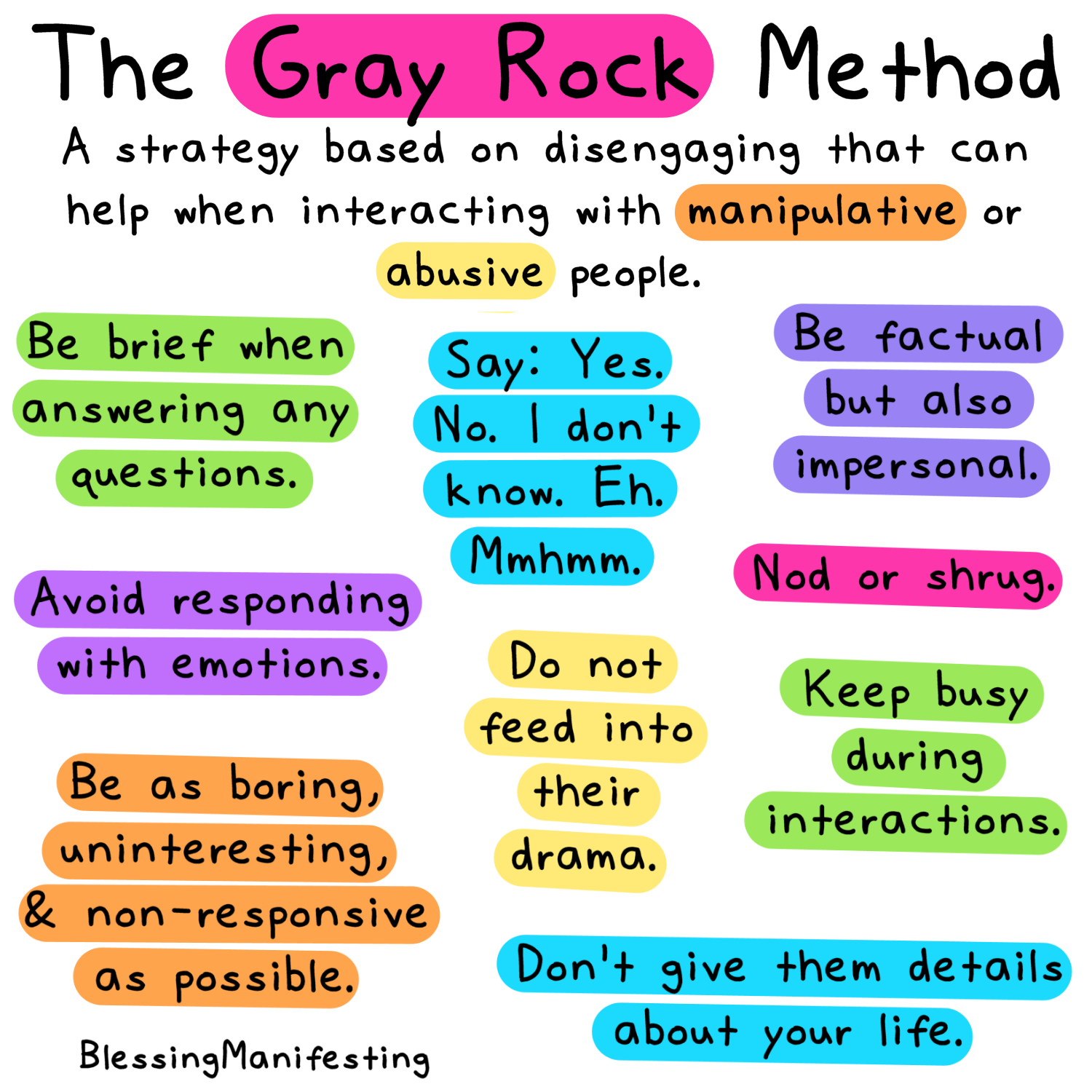 How to Disengage using the Gray Rock Method - Ashley Berges